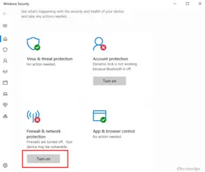 How to Enable or Disable Firewall in Windows 11/10