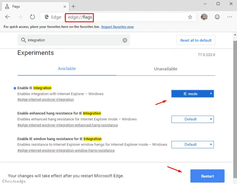 How to enable Internet Explorer Mode in Chromium Edge - Howtoedge