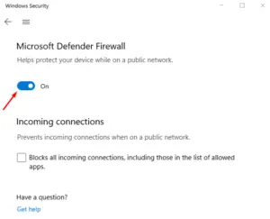 How to Enable or Disable Firewall in Windows 11/10