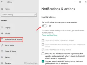 How to Enable or Disable All Notifications on Windows 10