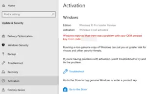 Fix: Windows 10 Activation Error Code 0xc004f014