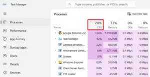 How to Solve 100% or High CPU Usage in Windows 11