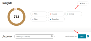 How to Clear Bing Chat AI Search History