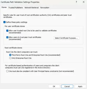 How to manage Trusted Root Certificates in Windows